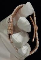 China Steel Body Full Iced Out Moissanite Diamond Watch Wrist Watch Handmade for sale