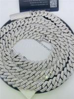 China GRA Diamond Chain Necklace 18 Inch 925 Sterling Silver VVS Diamond Chain for sale
