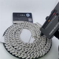 China OEM Diamond Cuban Link Necklace Miami Cuban Chain Link Environmental Friendly for sale