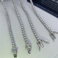 China GRA Fine Jewelry Moissanite Tennis Chain Iced Out Tennis Chain For Women for sale