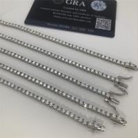 China GRA Fine Jewelry Moissanite Tennis Chain Iced Out Tennis Chain For Women for sale