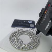 China GRA Fine Jewelry Moissanite Tennis Chain Iced Out Tennis Chain For Women for sale