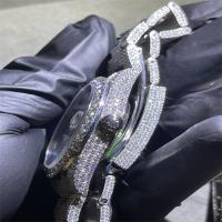 China Round Brilliant Cut Moissanite Watch for sale