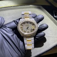 China DEF  Moissanite Watch  Full Bussdown  Iced Out Diamond Watch for sale