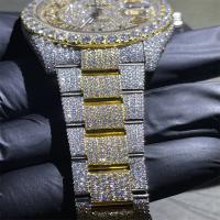 China DEF  Moissanite Watch  Full Bussdown  Iced Out Diamond Watch for sale