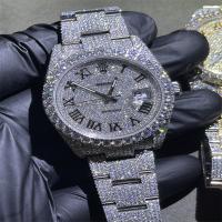 China Round Brilliant Cut Moissanite Watch for sale