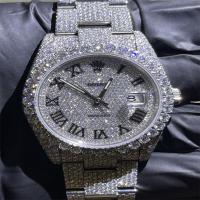 China Round Brilliant Cut Moissanite Watch for sale