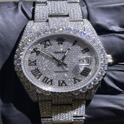 China Round Brilliant Cut Moissanite Watch for sale
