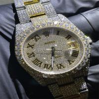 China DEF  Moissanite Watch  Full Bussdown  Iced Out Diamond Watch for sale