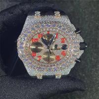 China Round Brilliant Cut Moissanite Ap Watch 18 Carats Band Moissanite Iced Out Watch for sale