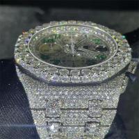 China Automatic Ap Iced Out Watch Luxury Brand Bust Down Hip Hop VVS Moissanite Watch for sale