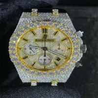 China Automatic Ap Iced Out Watch Luxury Brand Bust Down Hip Hop VVS Moissanite Watch for sale