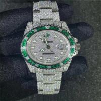 China Luxury Moissanite Watch  Datejust Bling Jewelry Moissanite Iced Out Watch for sale