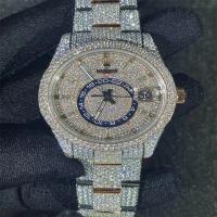 China Luxury Moissanite Watch  Datejust Bling Jewelry Moissanite Iced Out Watch for sale