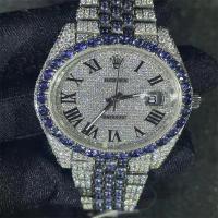 China Luxury Moissanite Watch  Datejust Bling Jewelry Moissanite Iced Out Watch for sale