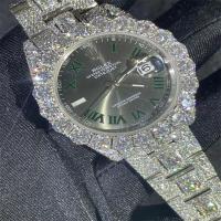 China Luxury Design Moissanite Watch  OEM Diamond Watches For Men for sale