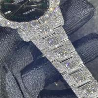 China Luxury Design Moissanite Watch  OEM Diamond Watches For Men for sale