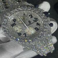 China Ap Iced Out Moissanite Diamond Watch Band Bezel Temeite Luxury Gold Watch for sale