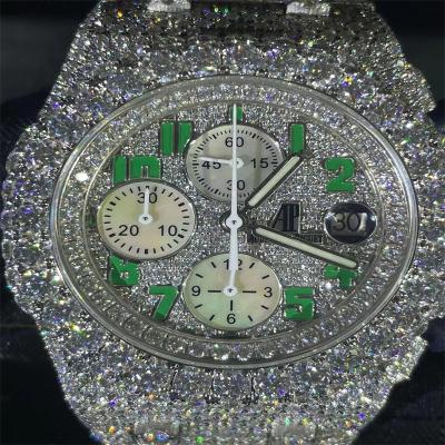 China 36 MM Women Diamond Watch VVS Moissanite Studded Watch For Her for sale