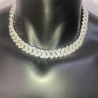 China Tester Miami Real VVS Cuban Link 9.25 Hardness Hip Hop Cuban Link Bling for sale