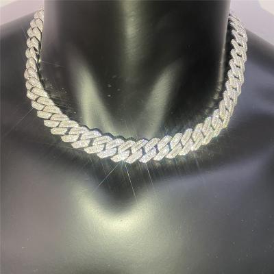 China Tester Miami Real VVS Cuban Link 9.25 Hardness Hip Hop Cuban Link Bling for sale