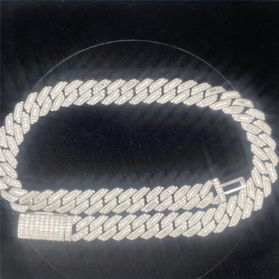 China Iced Out  VVS FG Cvd Miami Cuban Link Chain 10k Gold Cuban Link For Lasting Lifetime for sale
