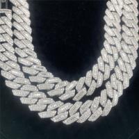 China Iced Out  VVS FG Cvd Miami Cuban Link Chain 10k Gold Cuban Link For Lasting Lifetime for sale