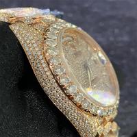 China 20 Carat White Bussdown  Bust Down Watch  Millionaire Conflict Free for sale