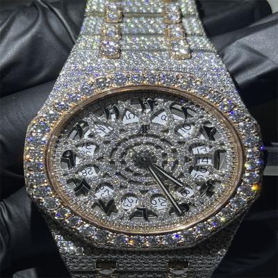China Top Brand Arabic Dial Bust Down Moissanite Watch for sale