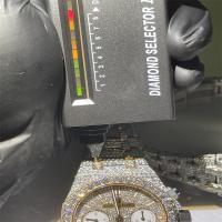 China Automatic Bling Moissanite AP Watch for sale