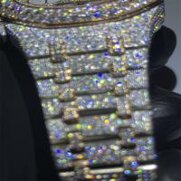 China 3EX Moissanite Iced Out Watch ChainMoissanite High End Watches for sale