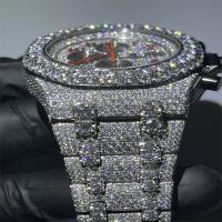 China Hip Hop Luxury Moissanite AP Watch TNT Automatic Mechanical Watches for sale