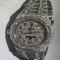 China Colourless Luxury Diamond Watch 20 carats Mens Diamond Watches 3EX for sale