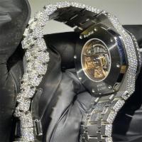 China Colourless Moissanite Bust Down Watch Bling Moissanite Custom Ap Watch for sale