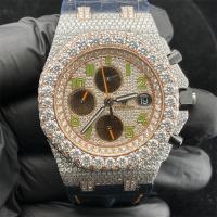 China Datejust Moissanite Mens AP Watch  Iced Out Pass In Diamond Tester for sale