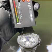 China Silver Plated Moissanite AP Watch Round Brilliant Cut Ap Wrist Watch Top Brand for sale