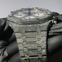 China Silver Plated Moissanite AP Watch Round Brilliant Cut Ap Wrist Watch Top Brand for sale