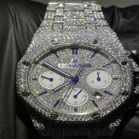 China Silver Plated Moissanite AP Watch Round Brilliant Cut Ap Wrist Watch Top Brand for sale