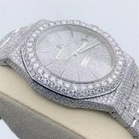 China Royal Moissanite AP Watch GRA Iced Out Luxury Mechanical Watch for sale