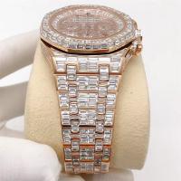 China Handmade Moissanite AP Watch Jewelry Inlay Iced Out Moissanite Stainless Steel for sale