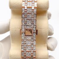 China Men Brand Moissanite Diamond Watches Handmade Inlay Buss Down Watch VVS for sale