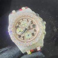 China Hip Hop Moissanite AP Watch Bling 20 Carats Diamond Bezel Watch Crown for sale