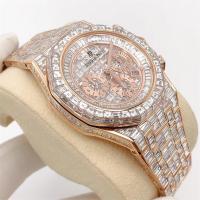 China Handmade Moissanite AP Watch Jewelry Inlay Iced Out Moissanite Stainless Steel for sale