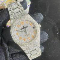 China 27 Carats Moissanite AP Watch Steel Bust Down AP Watch VVS Iced for sale