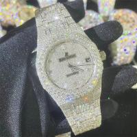 China 27 Carats Moissanite AP Watch Steel Bust Down AP Watch VVS Iced for sale