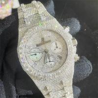 China 27 Carats Moissanite AP Watch Steel Bust Down AP Watch VVS Iced for sale