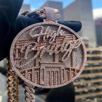 China 8 Inches Hip Hop Jewelry Mens Letter Pendant Iced Out Hip Hop Chains For Mens for sale
