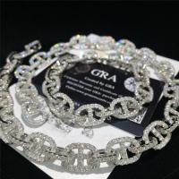 China Bracelet Women Moissanite Cuban Chain for sale