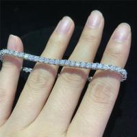 China Hip Hop Moissanite Tennis Necklace 925 Sterling Silve VVS Diamond Tennis Necklace for sale