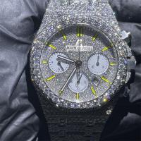 China Luxury Hip Hop VVS1 Hip Hop Diamond Watch Handmade Ap Watch Royal Oak for sale
